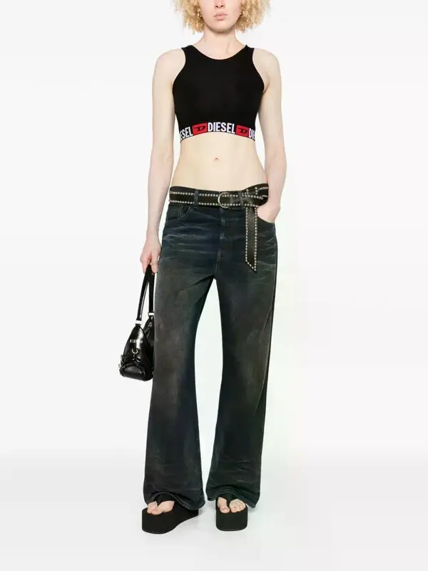 DIESEL Logo Underband Cropped Top