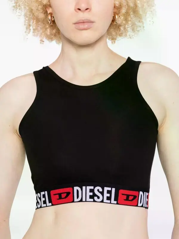 DIESEL Logo Underband Cropped Top