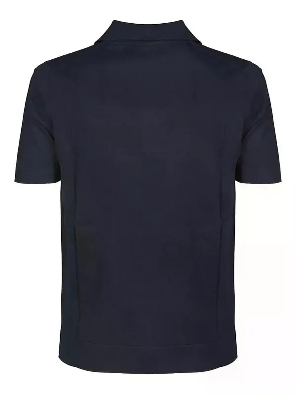 FILIPPO DE LAURENTIIS Polo-collar Short-sleeve T-shirt - Blue