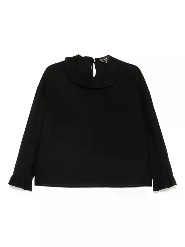 TO B. BY AGNÈS B. Ruffle Neckline Blouse