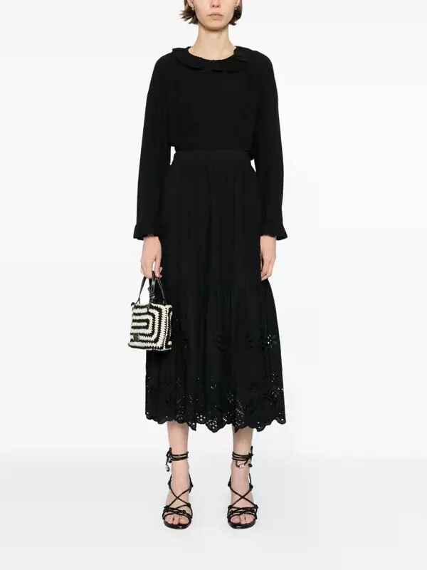 TO B. BY AGNÈS B. Ruffle Neckline Blouse