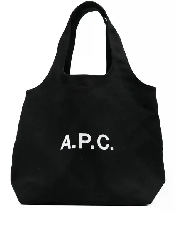 A.p.c. Logo-print Tote Bag - Black