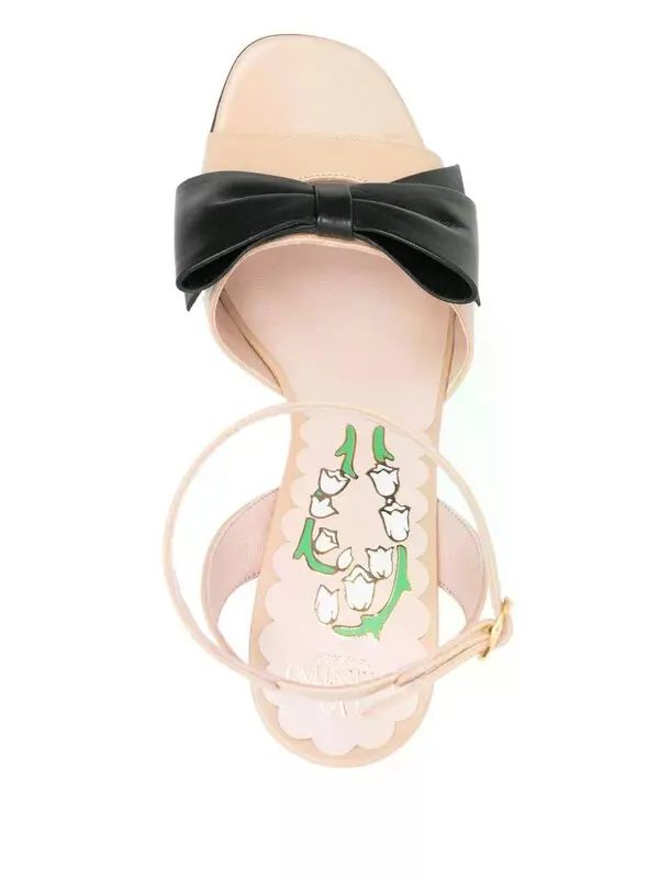 Valentino Garavani Bowow High Heel Sandals - Neutrals