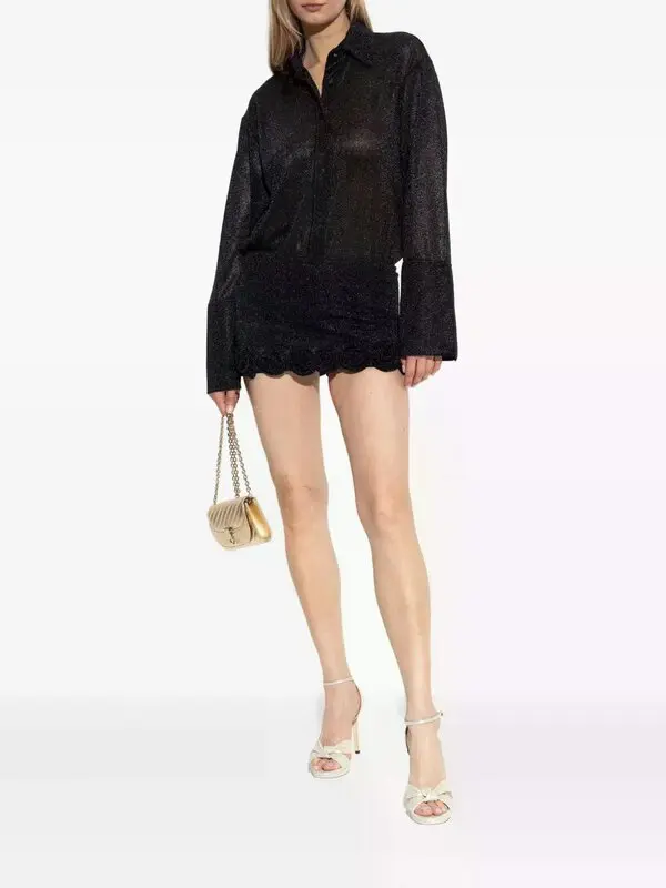 Oseree Sparkling Button-up Shirt