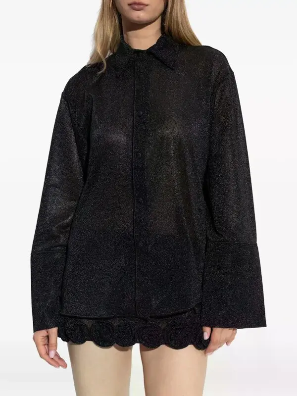 Oseree Sparkling Button-up Shirt