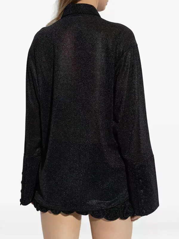 Oseree Sparkling Button-up Shirt