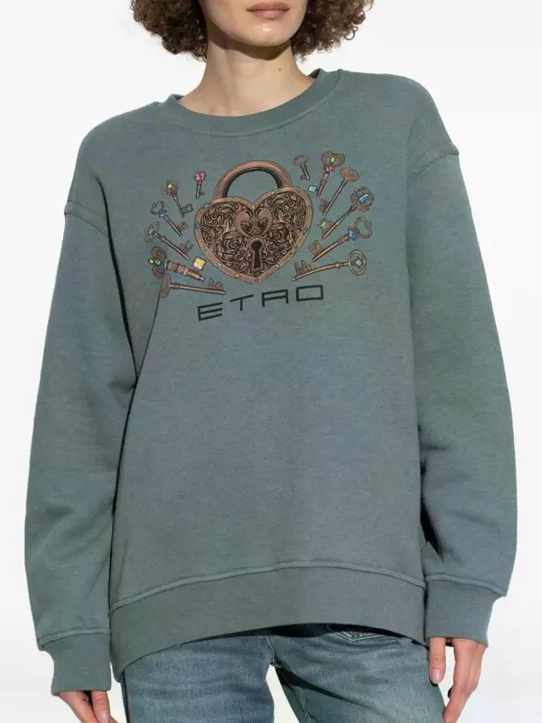 Etro Padlock Graphic Sweatshirt