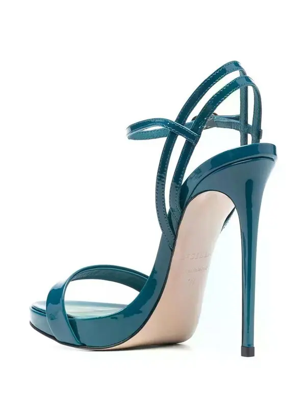 LE SILLA Gwen 120mm Patent Leather Sandals