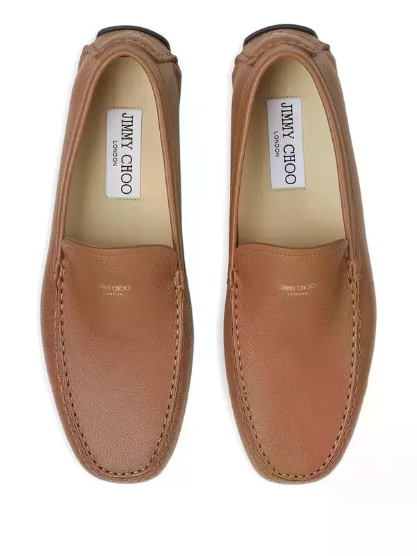 JIMMY CHOO Stanly Driver Loafers - Brown