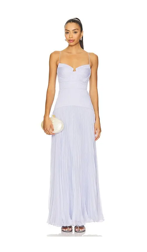 AMUR Saylor Pleated Gown