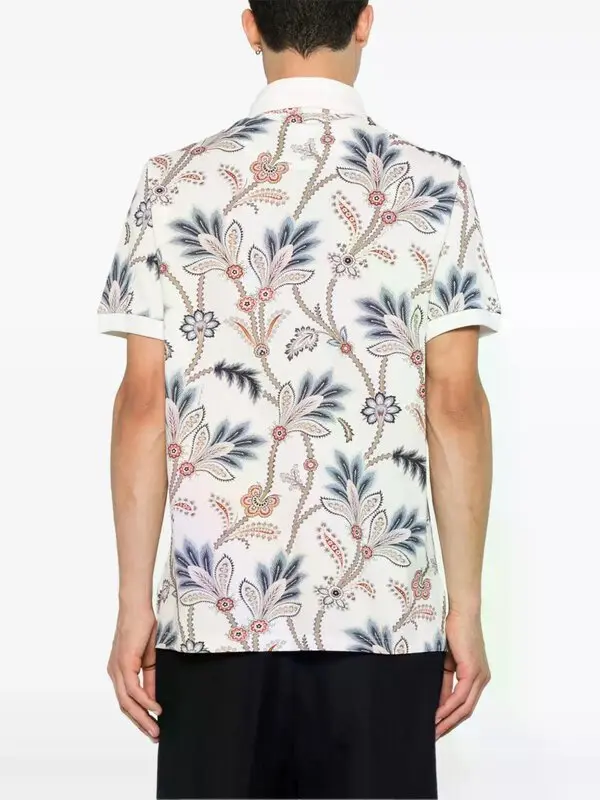 Etro Floral Paisley Polo Shirt