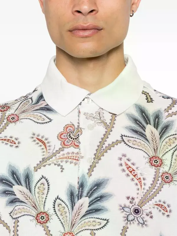 Etro Floral Paisley Polo Shirt