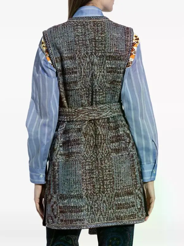 Etro Patterned Jacquard Gilet