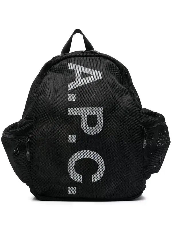 A.p.c. Logo-print Backpack - Black