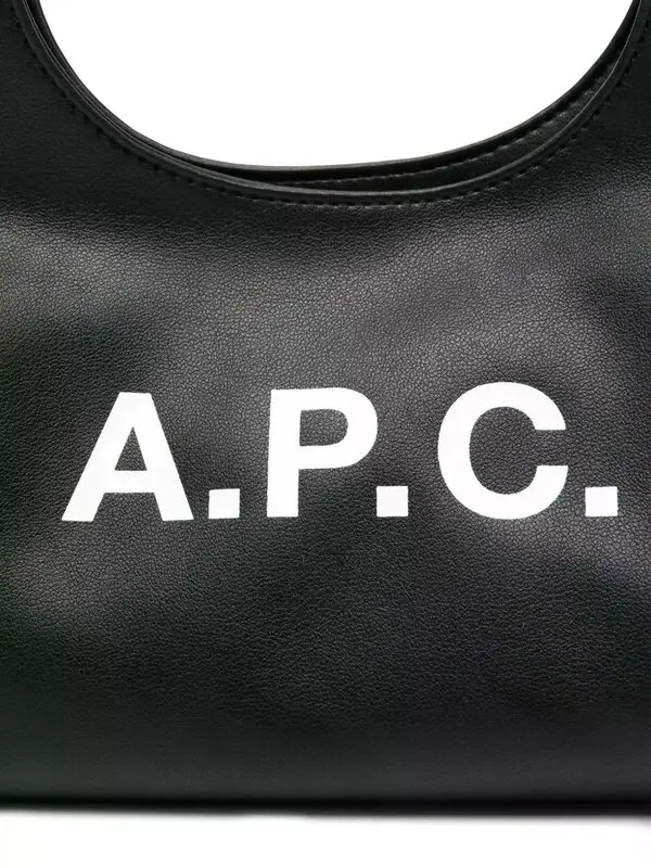 A.p.c. Ninon Logo Tote - Black