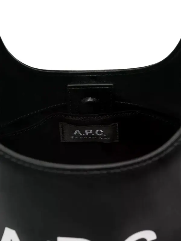 A.p.c. Ninon Logo Tote - Black