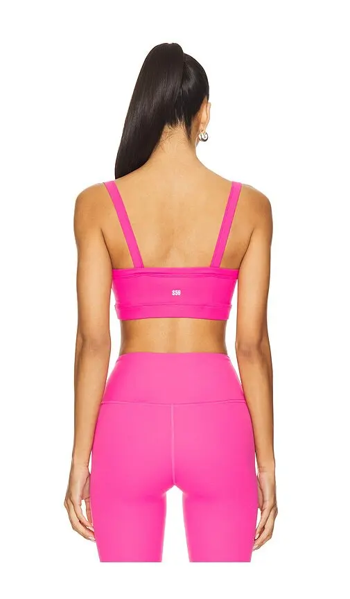 Splits59 Monah Rigor Sports Bra In Pink - Berry
