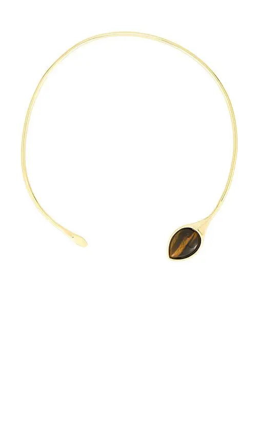 BRACHA Payton Omega Choker - Gold & Brown
