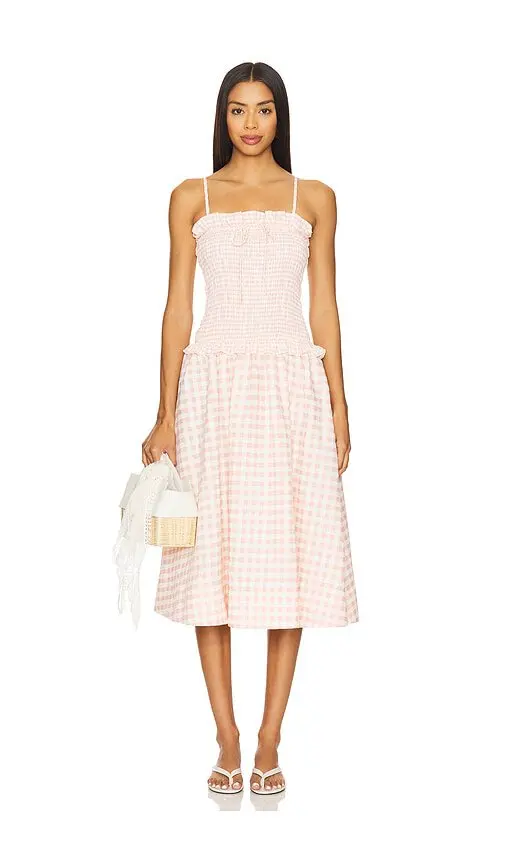 for love and lemons midi dress & the Mollie cream midi dress redefines tradition with its ultra For Love & Lemons -