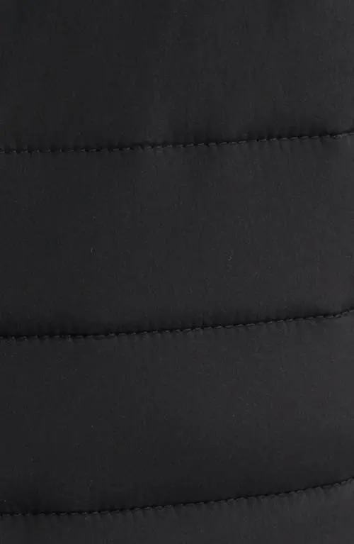 REISS Freddie Mixed Media Jacket - Black