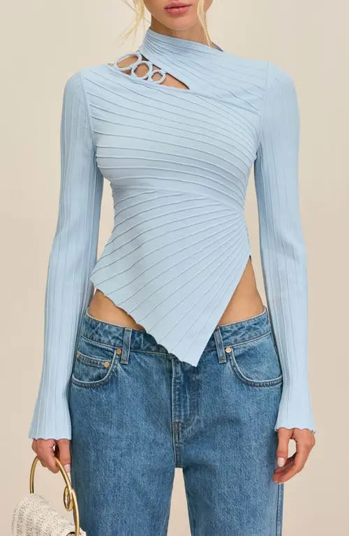 Cult Gaia Tayla Rib Asymmetric Top