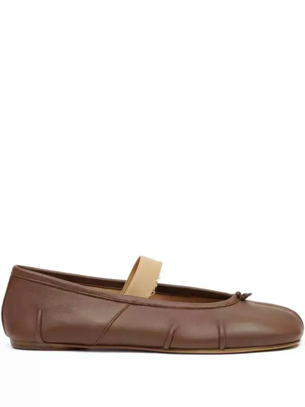 MAISON MARGIELA Tabi Ballet Flats - Brown