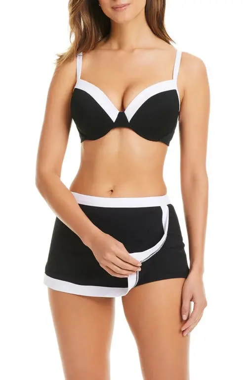 ROD BEATTIE Skirted Bikini Bottoms - Black