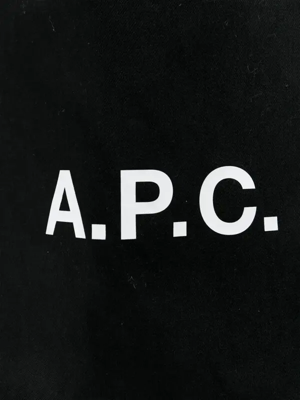 A.p.c. Logo-print Tote Bag - Black