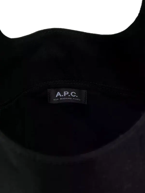 A.p.c. Logo-print Tote Bag - Black