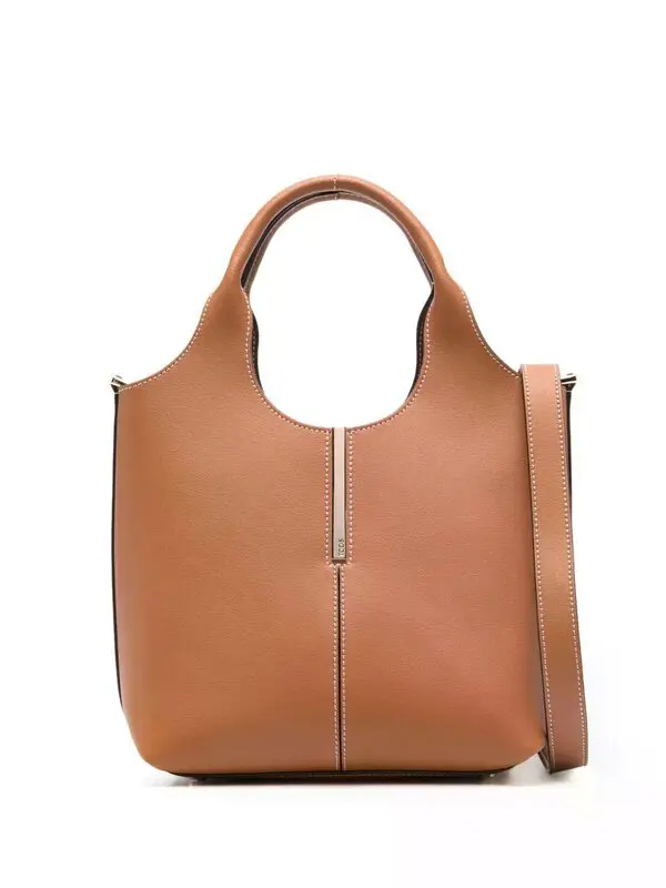 TOD'S Mini Leather Tote Bag - Brown