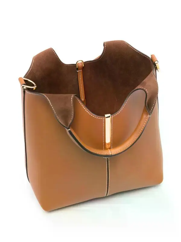 TOD'S Mini Leather Tote Bag - Brown
