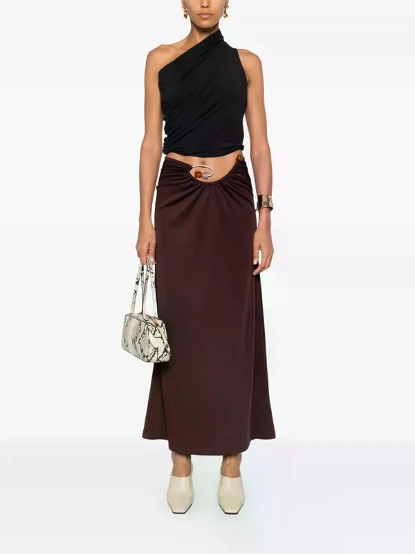Christopher Esber Spiral Crystal Maxi Skirt