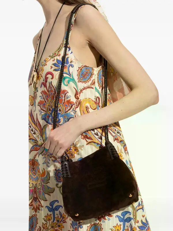 Etro Suede Shoulder Bag - Brown