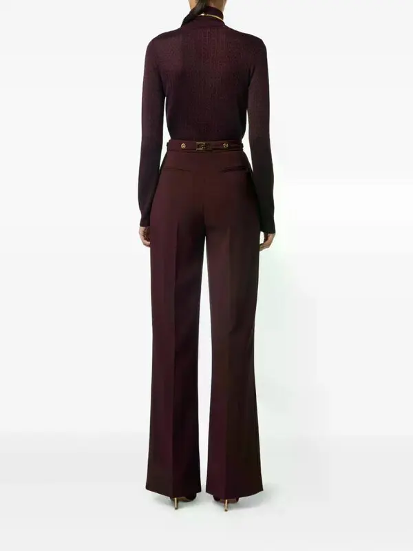 Elisabetta Franchi Jacquard Roll-neck Jumper