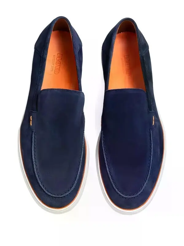 Lloyd Hunter Suede Slip-on Loafers - Blue