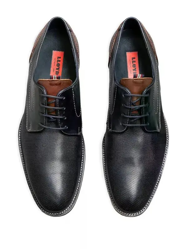 Lloyd Harris Textured Leather Derby Shoes