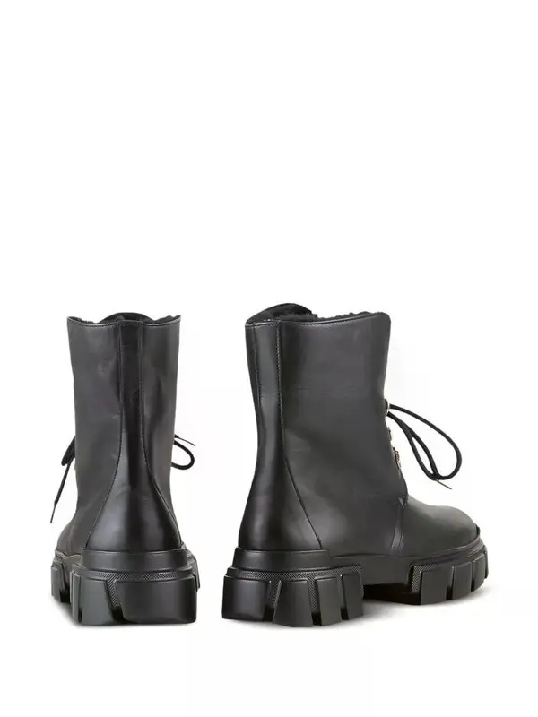 HOGL Winter Chunky-sole Lace-up Ankle Boots - Black