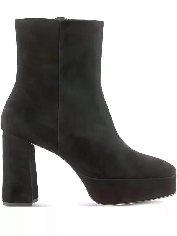 HOGL Nora Platform Block-heel Ankle Boots - Black