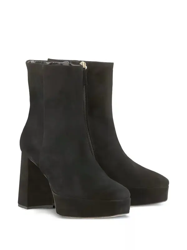 HOGL Nora Platform Block-heel Ankle Boots - Black