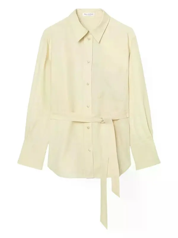 Marc O'polo Belted Button-up Shirt - Neutrals