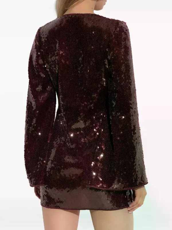 Oseree Sequin-embellished Mini Dress