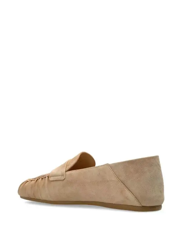 STUART WEITZMAN Brooks Suede Loafers - Neutrals