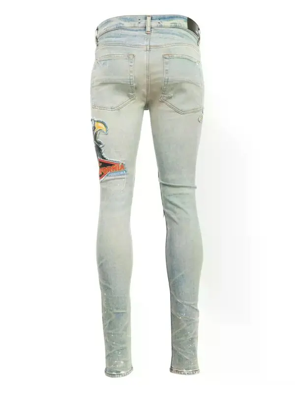 Amiri Eagle Trasher Skinny Jeans