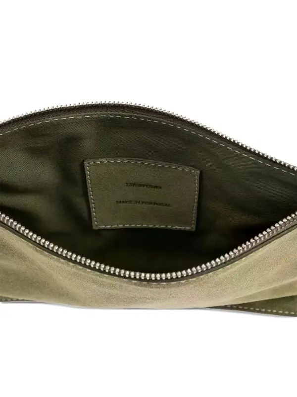 Lié Studio Lie Studio Charlie Suede Clutch - Green