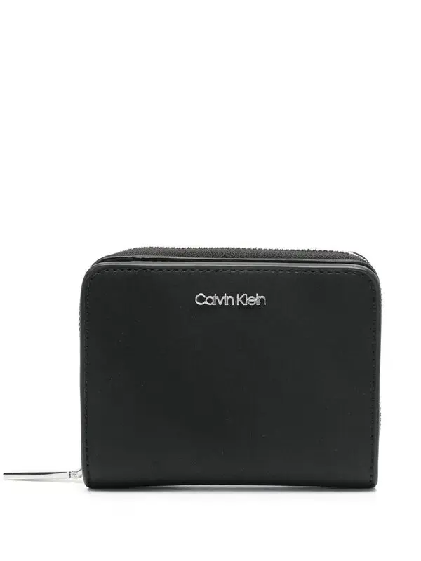 Calvin Klein Zip-around Logo Wallet - Black