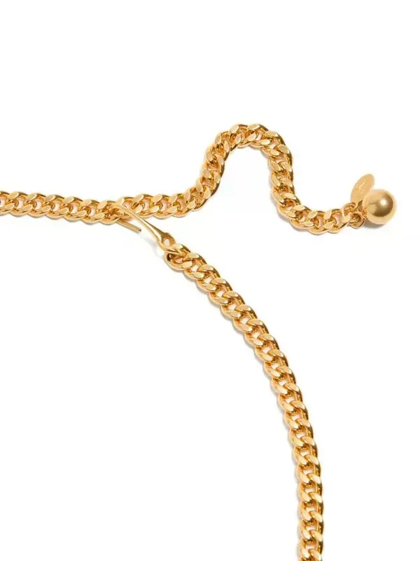Valentino Garavani Vlogo Signature Chain Belt With Crystals  display picture 1