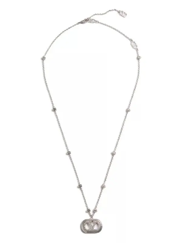 Valentino Garavani Vlogo Signature Necklace - Silver