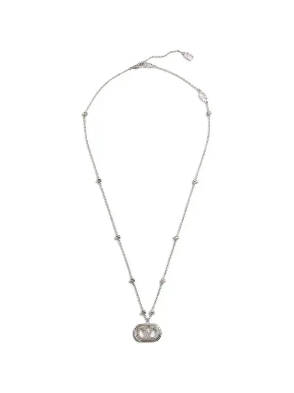 Valentino Garavani Vlogo Signature Necklace - Silver