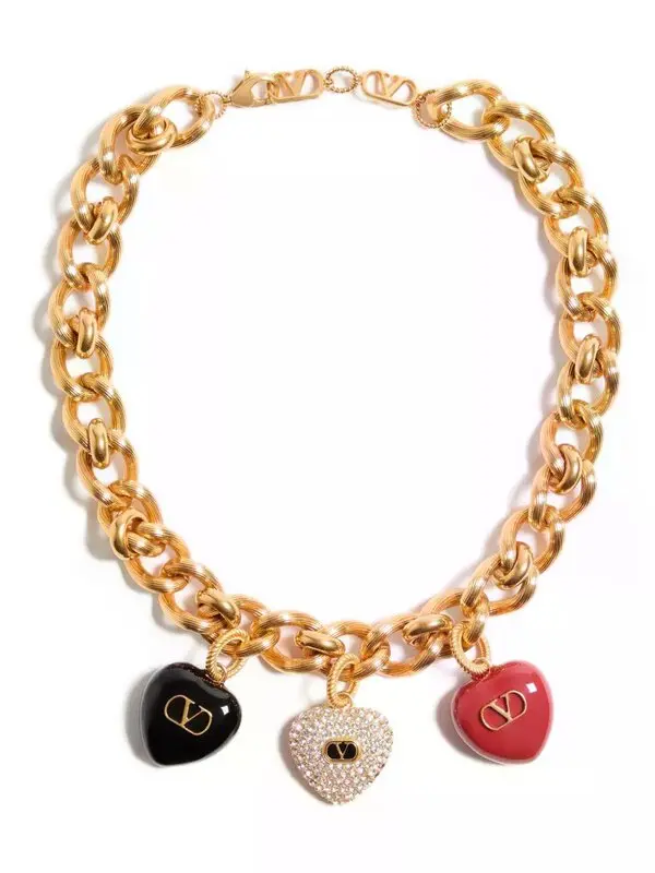 Valentino Garavani Heart Charm Necklace - Gold