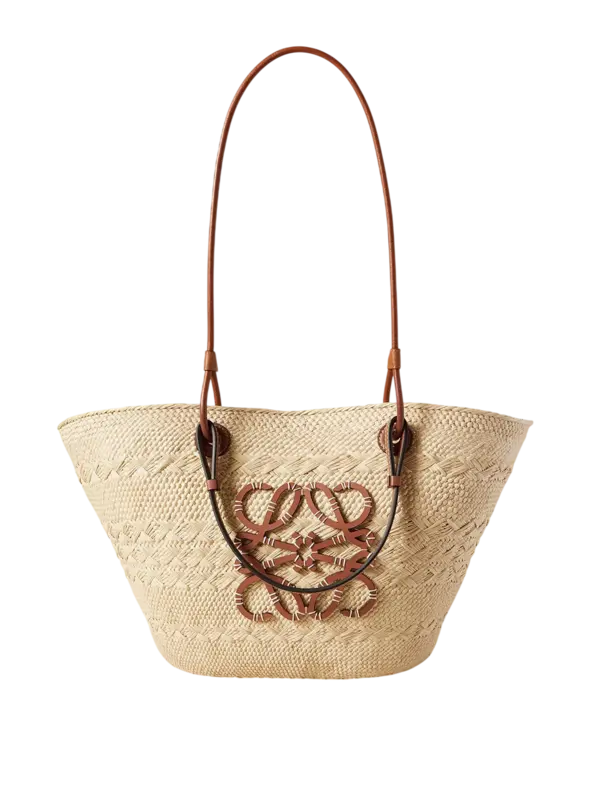 Loewe Anagram Medium Raffia Tote
